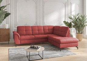 XXXLutz ROHOVÁ SEDAČKA, textil, kůže, červená Sit & More - Sedací soupravy - 000144016381