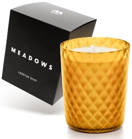 MEADOWS Vonná svíčka Meadows Libertine Spirit 200 g, žlutá barva, sklo, vosk