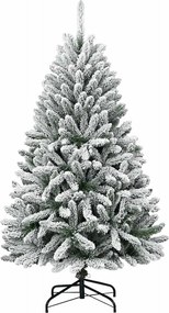 Umělý vánoční stromeček 150 cm 150 LED Teplá bílá PVC a ocel 3395740