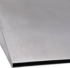 Bazénová fontána stříbrná 45x26x13 cm nerezová ocel 148921