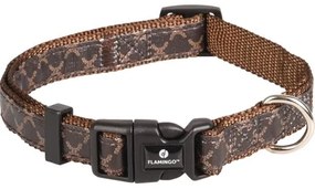 Obojek nylon Odin hnědý 2,5x45-65cm Flamingo