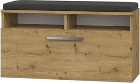 FALCO Botník se sedákem Rory dub artisan
