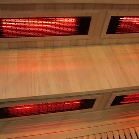 BPS-koupelny Kombinovaná sauna 2v1  - Infrasauna + finská sauna 200x200, 5-6 osob