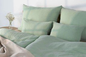 Celoroční mušelínové povlečení Salvia - GOTS Velikost: 220 x 200 + 2 x 70 x 90