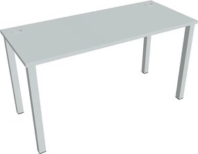 Kancelářský pracovní stůl Hobis UE 1400, deskaakát, bílá RAL 9016