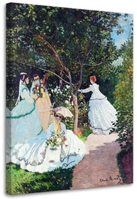 Obraz na plátně REPRODUKCE Ženy v zahradě.Monet - 40x60 cm