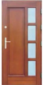Archo - Venkovní vchodové dřevěné dveře Masivní D-64 105100