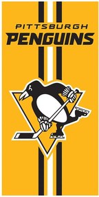 Hokejová bavlněná osuška NHL Pittsburgh Penguins - motiv Prestige - 100% bavlna - 70 x 140 cm