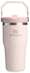 Světle růžová termoska z nerezové oceli 600 ml IceFlow™ Flip Straw 2.0 Tumbler Rose Quartz – Stanley