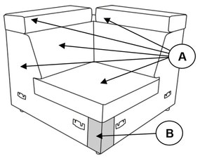Sedací souprava ULISES | 259x225 | rozkládací | vysoká kvalita | VÝBĚR TKANIN