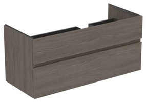 Ideal Standard Finesse - Umyvadlová skříňka 120x51x55 cm, 2 zásuvky, Dark Elm E3448UR