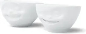 Fiftyeight Products Lachend  Zwinkernd bílá / Sada misek / 200 ml