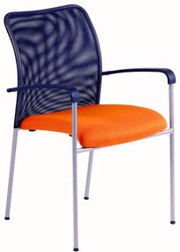 Jednací židle Office Pro TRITON NET – s područkami, více barev NET oranžová