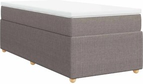 Box spring postel s matrací taupe 100 x 200 cm textil 3285550