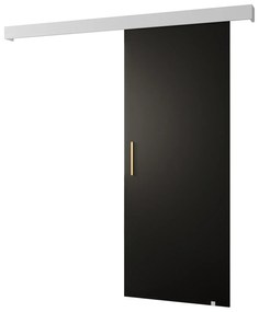 Posuvné dveře 90 cm Sharlene I (černá matná + bílá matná + zlatá). 1043605