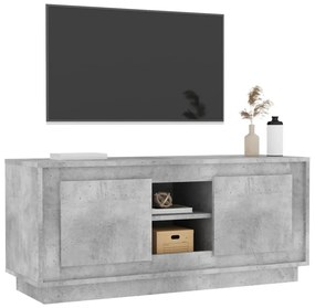 TV skříňka betonově šedá 102 x 35 x 45 cm kompozitní dřevo