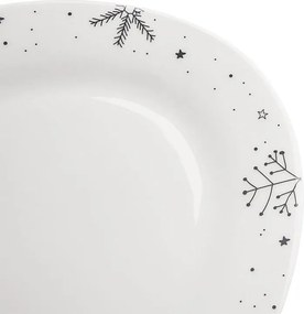 Porcelánový servírovací talíř oválný VLOČKA