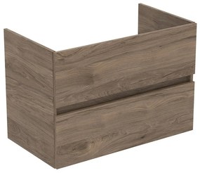 Závěsná skříňka pod umyvadlo v dekoru ořechu v přírodní barvě 80x55 cm Eurovit+ – Ideal Standard