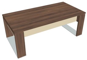 Stůl Verno+ S 200 x 100 cm, ořech / vanilka