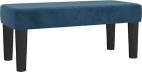 Box spring postel s matrací tmavě modrá 90x200 cm samet 3137705