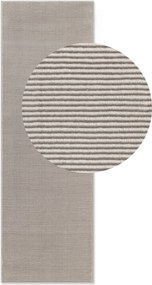 ELLE Decoration, Běhoun Perles 106186 Cream Grey z kolekce Elle, 80x240, šedá, ložnice