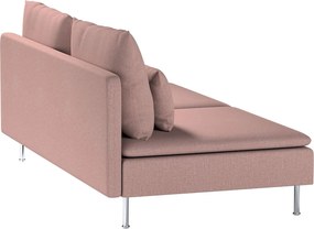 Potah na modul Söderhamn 3-místný, nerozkládací barva růžová látka pletený vzor