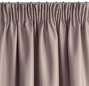 ZATEMŇOVACÍ ZÁVĚS NA PÁSCE AGGIE 140X270 CM PUDROVÁ