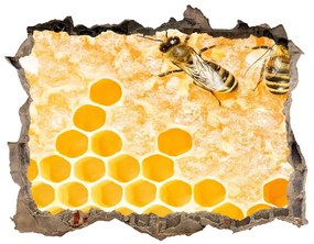 Wallmuralia Díra 3D fototapeta nálepka Včely 95x64 cm