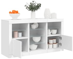 Příborník s LED osvětlením bílý 123 x 37 x 67 cm 3209079