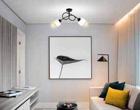 BERGE LED stropní svítidlo LOFT - 2xE27 - KUBEK WHITE