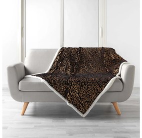 Douceur Deka SAFARI SHERPA 125 x 150 cm Vzorovaná Barva: Černá