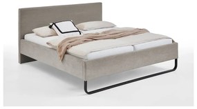 Šedohnědá čalouněná dvoulůžková postel 180x200 cm Swing – Meise Möbel