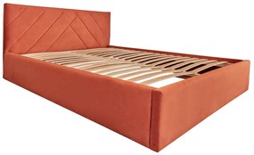 Postel PRATO 120x200 zlatá s úložným prostorem