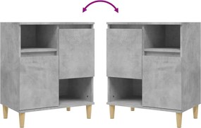 Příborníky 2 ks betonově šedé 60 x 35 x 70 cm kompozitní dřevo 3185723
