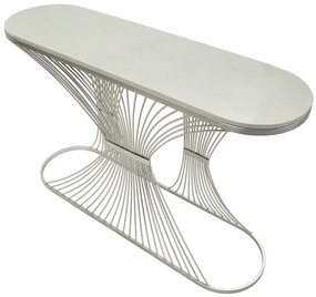 Designová konzole Harshad 120 cm stříbrná