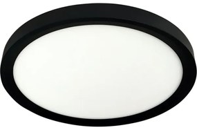 LED Stropní svítidlo LED/18W/230V 3000/4000/6500K pr. 23 cm černá