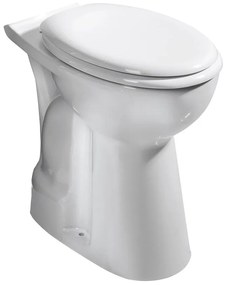 CREAVIT HANDICAP WC mísa kombi, zvýšený sedák, spodní odpad, 36,5x67,2cm, bílá - BD305