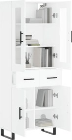 Skříň highboard bílá 69,5 x 34 x 180 cm kompozitní dřevo 3198553