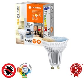 Ledvance | LED Stmívatelná antibakteriální žárovka PAR16 GU10/4,9W/230V Wi-Fi 2200 - 5000K - Ledvance | P227201