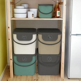 Koš na tříděný odpad ALBULA cappuccino 40 l