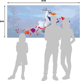 Dětská vliesová fototapeta na zed' Ledové království Olaf, Disney | 202 x 90 cm | DFTDNH 5385