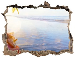 Wallmuralia Nálepka fototapeta 3D výhled Mušle na pláži 95x64 cm