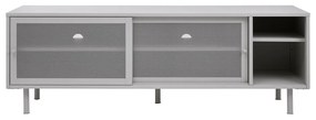 Šedý kovový TV stolek 160x55x45 cm Veep – Unique Furniture