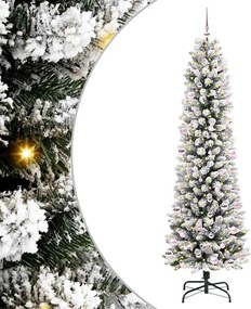 Umělý vánoční stromeček Bílá 240 cm PVC, kov a plast 3396131
