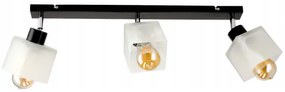 BERGE LED závěsná lampa Beam - 3xE27 - CUBE WHITE