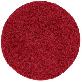 Červený kulatý protiskluzový koberec Eurobano Home, 120 x 120 cm