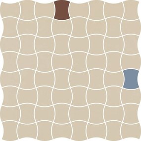 Ceramika Paradyz Dlažba Modernizm Bianco Mozaika Mix A 30,86x30,86 - 157240