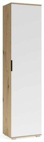 Předsíňová skříň Walker 50 cm, dub artisan / bílá