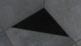 B-TRIANGL 20 Black Odtoková vpusť rohová