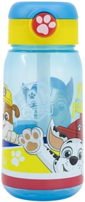 Plastová láhev na pití s brčkem a víčkem Tlapková patrola - Paw Patrol - 510 ml